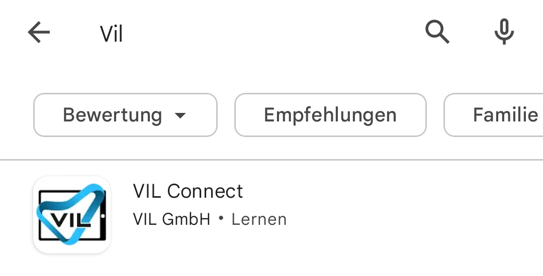 Darstellung der App im Google Playstore